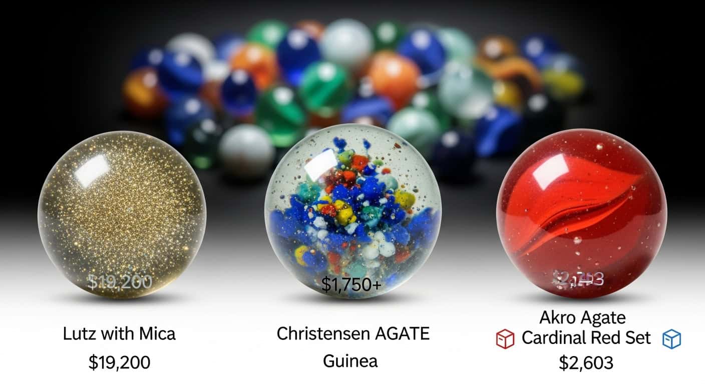 Most Valuable Marbles: $19,200 Lutz with Mica, $1,750+ Christensen ...